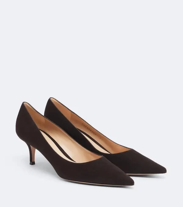 GIANVITO ROSSI Suede Pumps - Brown
