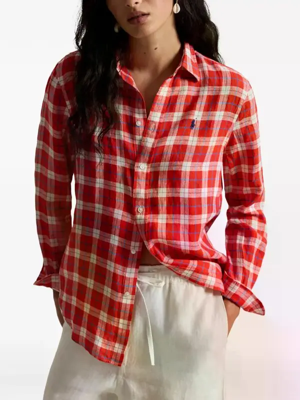 Polo Ralph Lauren Check-print Shirt With Embroidered Logo