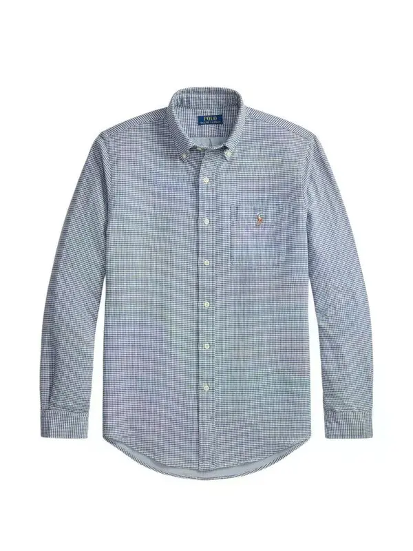 Polo Ralph Lauren Gingham-check Buttoned Shirt - Blue
