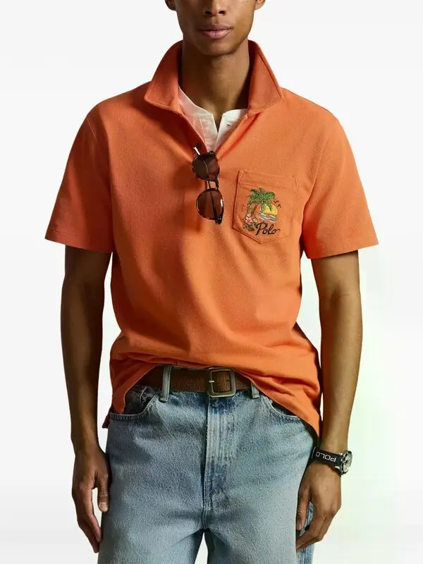 Polo Ralph Lauren Embroidered-pocket Polo Shirt