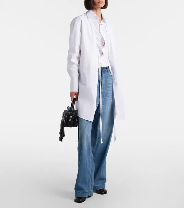 MAISON MARGIELA Distressed Wide-leg Jeans