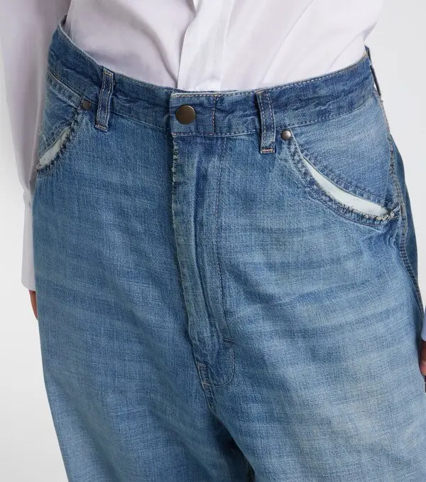 MAISON MARGIELA Distressed Wide-leg Jeans