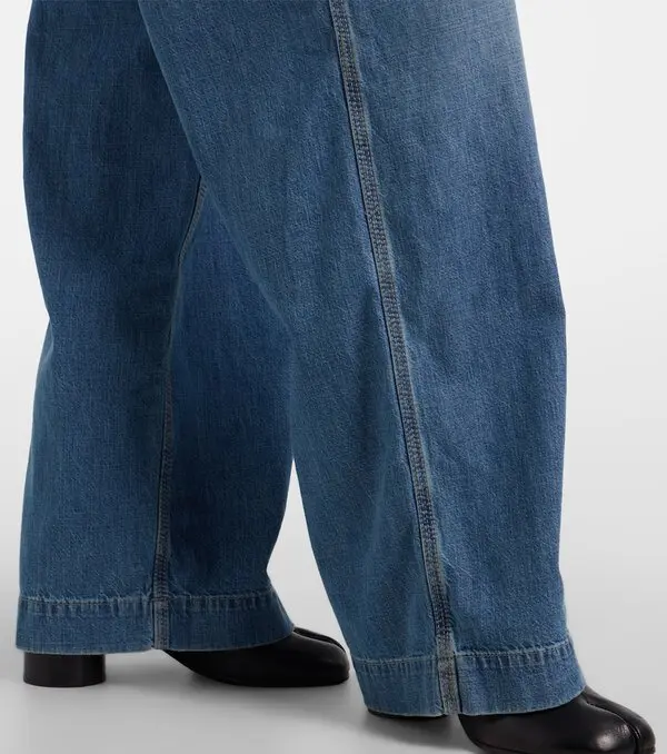 MAISON MARGIELA Distressed Wide-leg Jeans