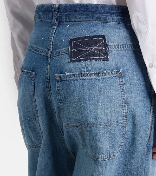 MAISON MARGIELA Distressed Wide-leg Jeans