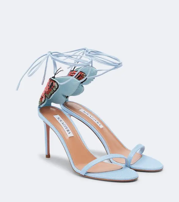 AQUAZZURA Papillon D'amour Sandals - Blue