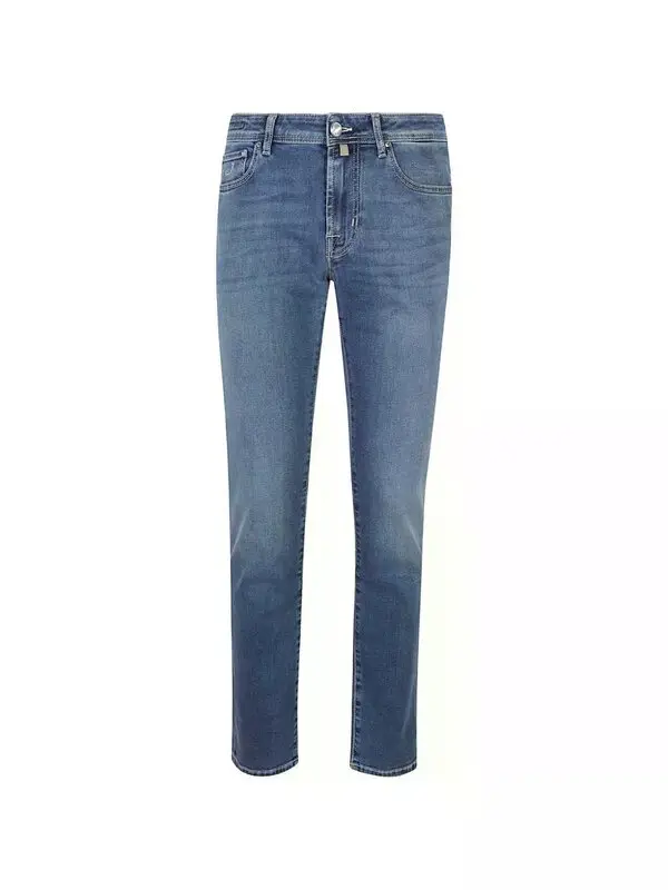 Jacob Cohen Logo-embroidered Jeans - Blue
