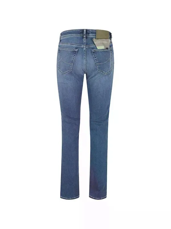 Jacob Cohen Logo-embroidered Jeans - Blue