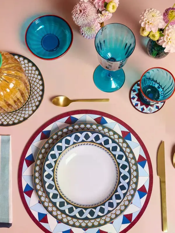 La DoubleJ Disk Placemats Set Of 2 - Blue