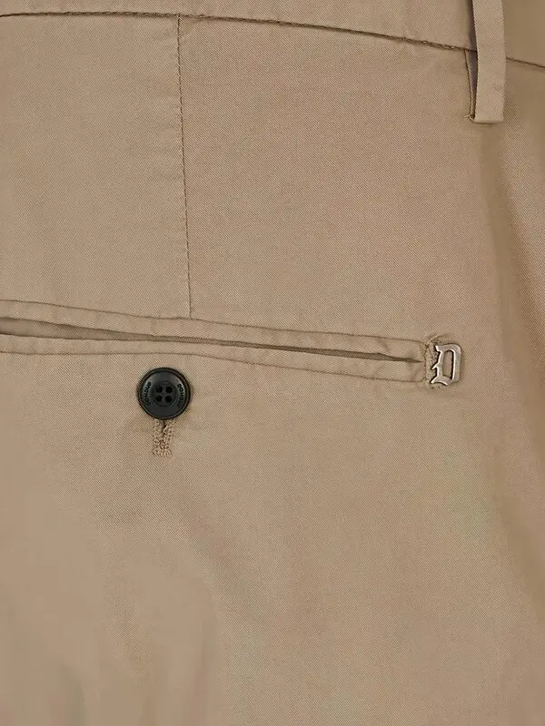 DONDUP Logo Plaque Slim-fit Chino Pants - Neutrals