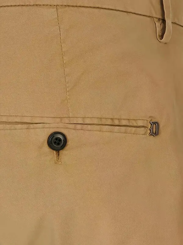 DONDUP Slim-fit Chino Pants With Logo Plaque - Brown