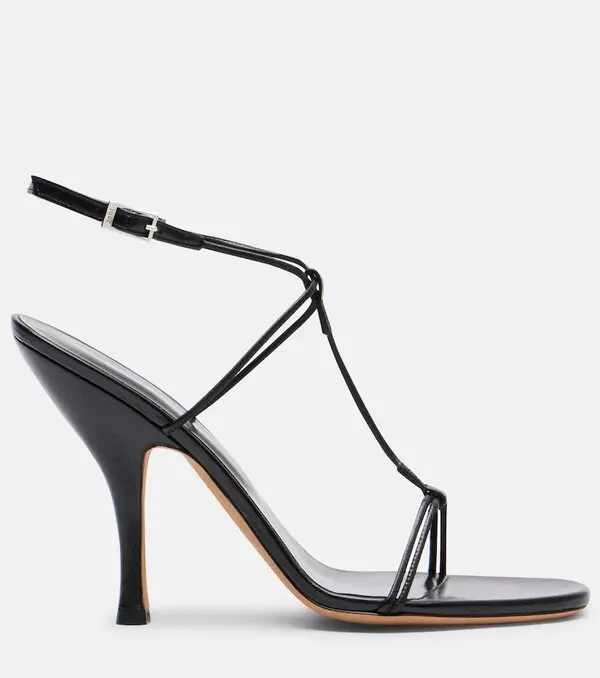 JUDE Mixer Leather Sandals - Black