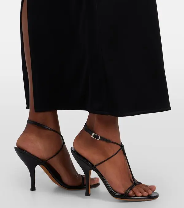 JUDE Mixer Leather Sandals - Black