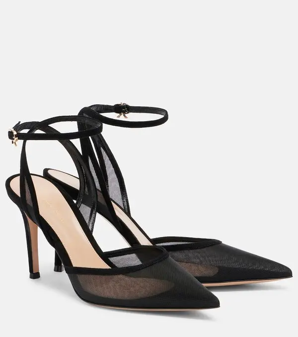 GIANVITO ROSSI Dorotea Slingback Pumps - Black