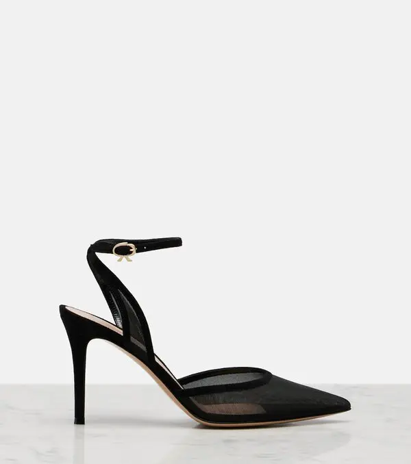 GIANVITO ROSSI Dorotea Slingback Pumps - Black