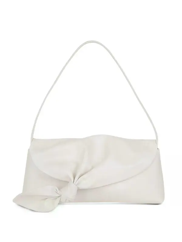 ROTATE BY BIRGER CHRISTENSEN Knot-detail Leather Shoulder Bag - White