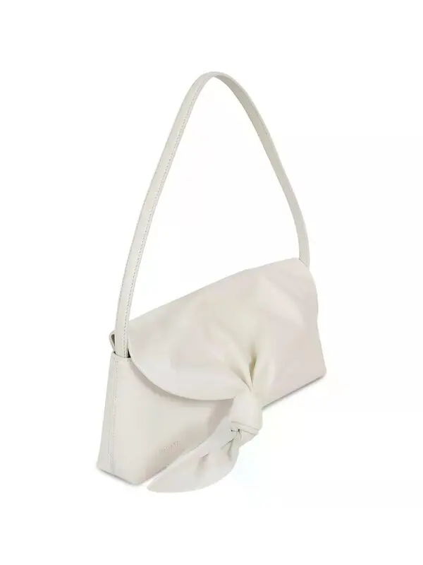ROTATE BY BIRGER CHRISTENSEN Knot-detail Leather Shoulder Bag - White