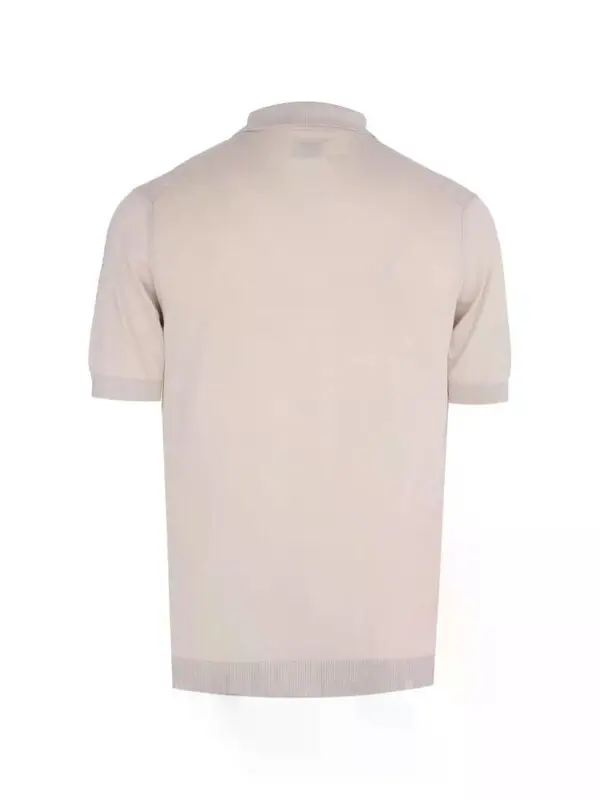 Pal Zileri Geometric-jacquard Zip-up Polo Shirt