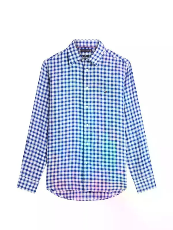 Tommy Hilfiger Gingham-check Linen Shirt