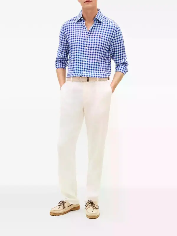 Tommy Hilfiger Gingham-check Linen Shirt