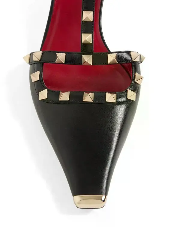 Valentino Garavani Rockstud Court Heeled Pumps - Black