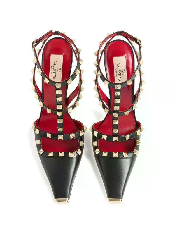 Valentino Garavani Rockstud Kidskin Pumps 100mm - Black