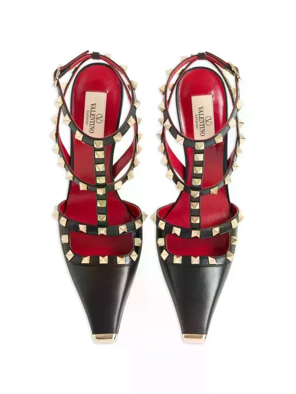 Valentino Garavani Rockstud Kidskin Pumps 100mm - Black