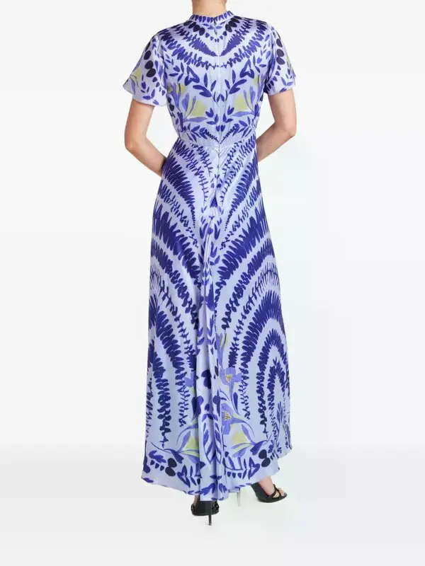 TEMPERLEY LONDON Ivy Silk Dress - Blue