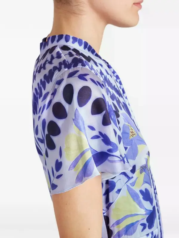 TEMPERLEY LONDON Ivy Silk Dress - Blue