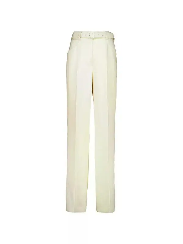 Gabriela Hearst Norman Belted Trousers - Neutrals