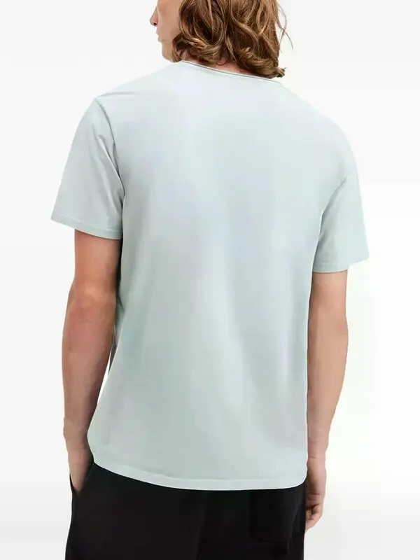 ALLSAINTS Bodega Raw-edge T-shirt - Blue