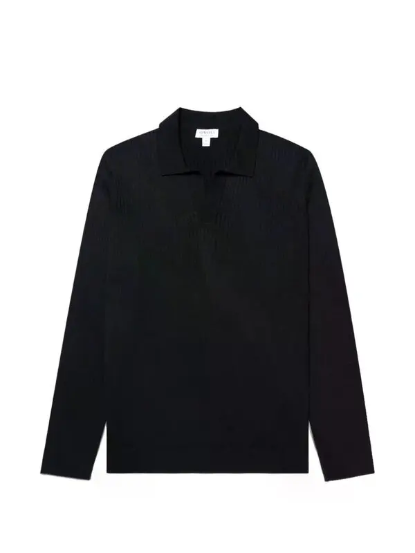 Sunspel Ribbed-knit Long-sleeve Sweater