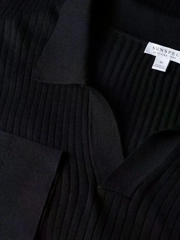 Sunspel Ribbed-knit Long-sleeve Sweater