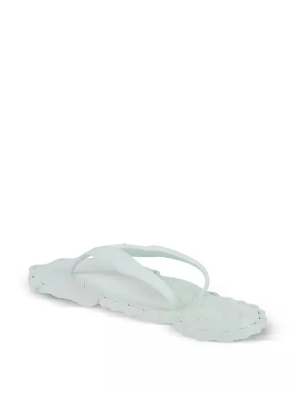 Zimmermann Scalloped Edge Flip-flops - Blue