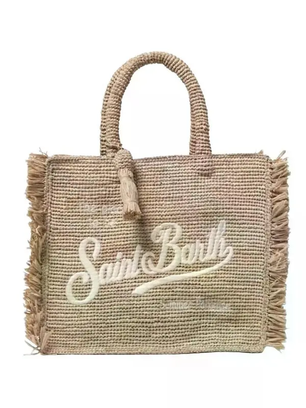 MC2 SAINT BARTH Colette Fringed-edge Tote Bag - Neutrals