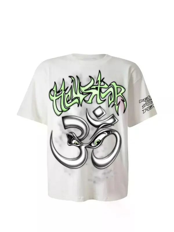 HELLSTAR Graphic-print Cotton T-shirt - White