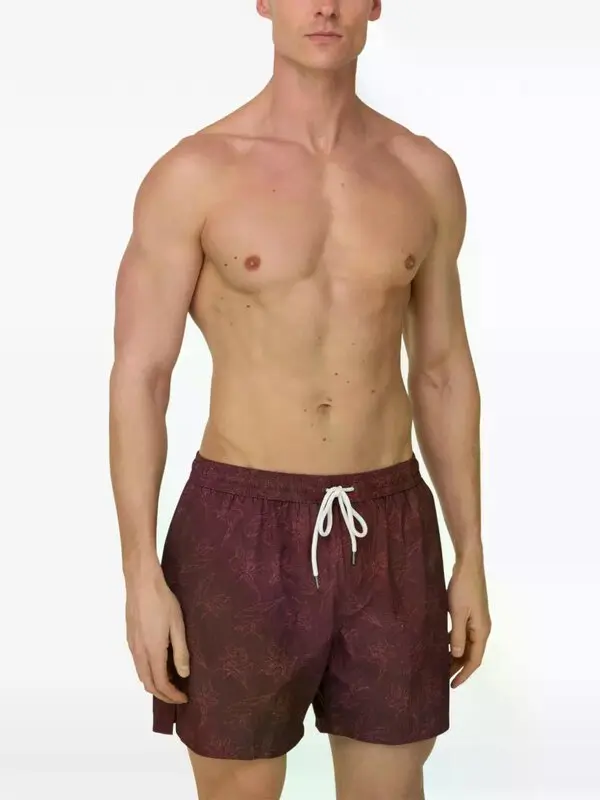 Boggi Milano Floral-print Swim Shorts