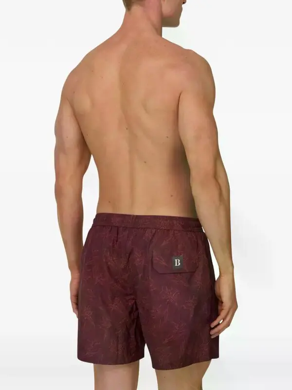 Boggi Milano Floral-print Swim Shorts