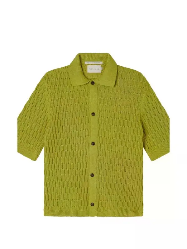 PEREGRINE Honeycomb-knit Short-sleeve Shirt