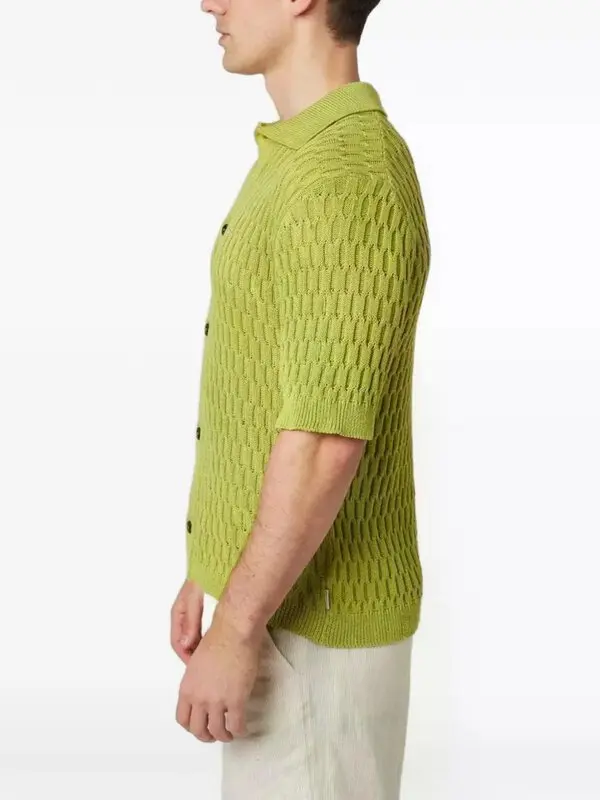 PEREGRINE Honeycomb-knit Short-sleeve Shirt