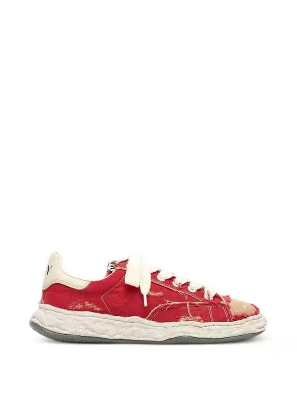 Mihara Yasuhiro Charles Overdyed Sneakers - Red