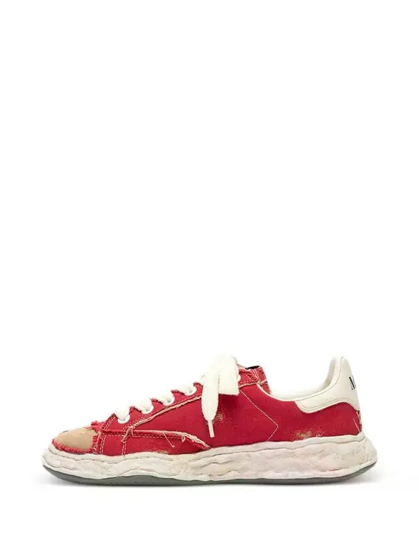 Mihara Yasuhiro Charles Overdyed Sneakers - Red