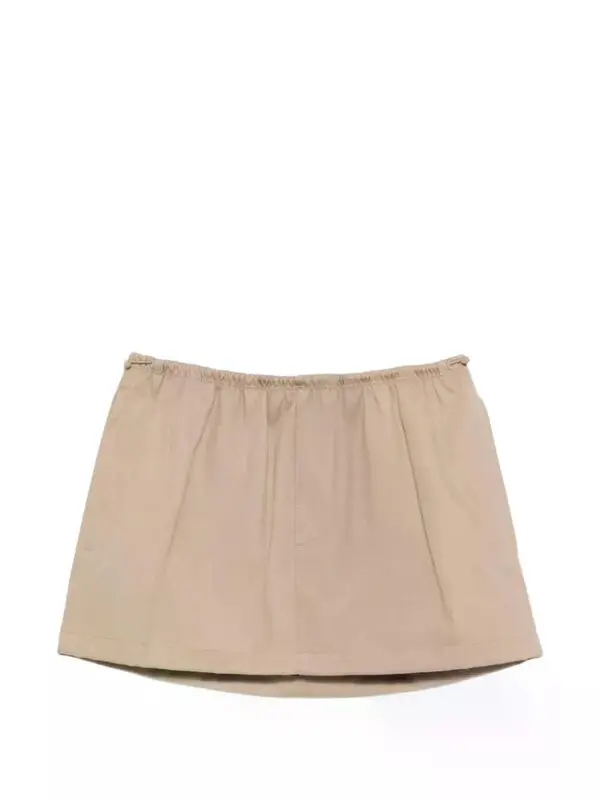 Alexander Wang Elasticated Waistband Mini Skirt - Neutrals