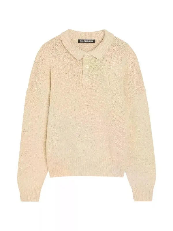 COLE BUXTON Button-up Knitted Sweater