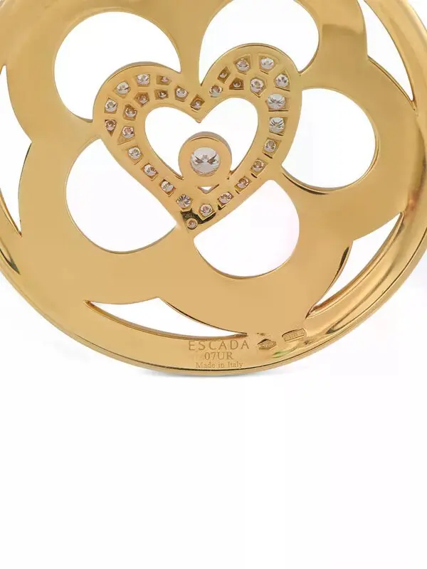 Escada Diamond Heart Pendant Necklace