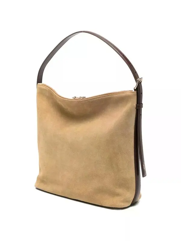 A.p.c. Vera Suede Shoulder Bag - Neutrals