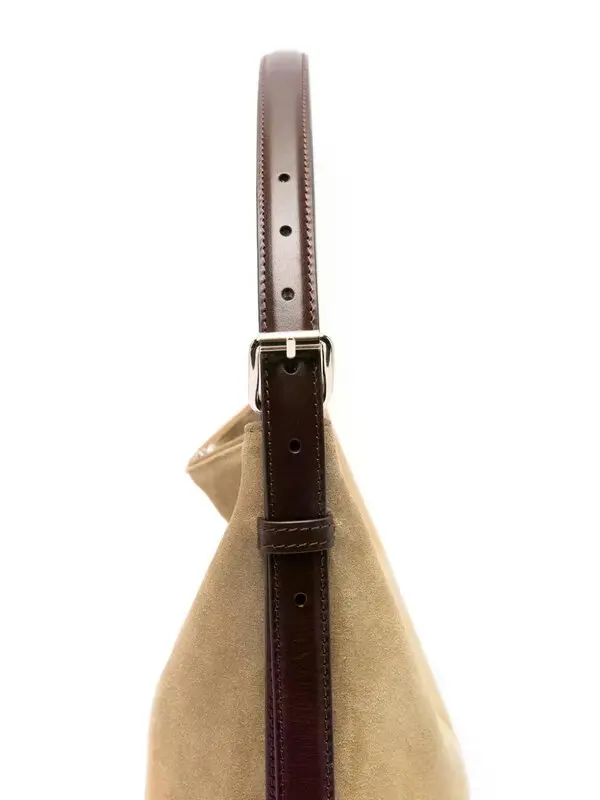 A.p.c. Vera Suede Shoulder Bag - Neutrals