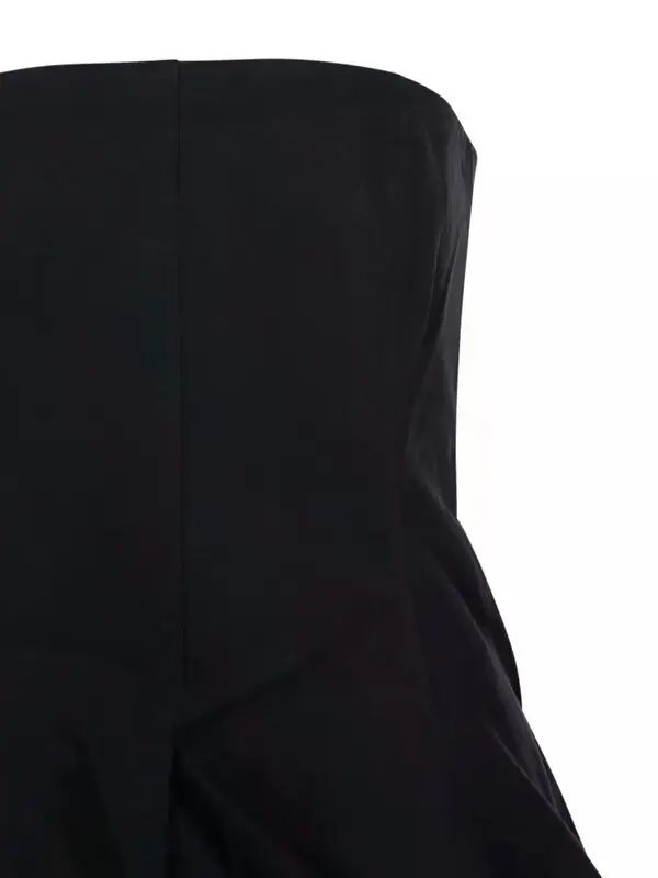 LAMRONS Strapless Bubble-hem Top