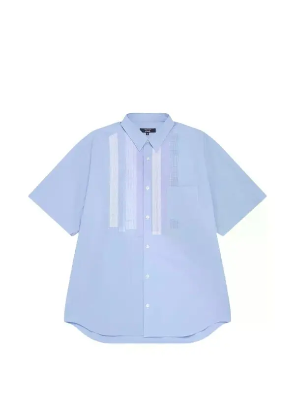 Comme Des Garçons Panelled Striped Shirt