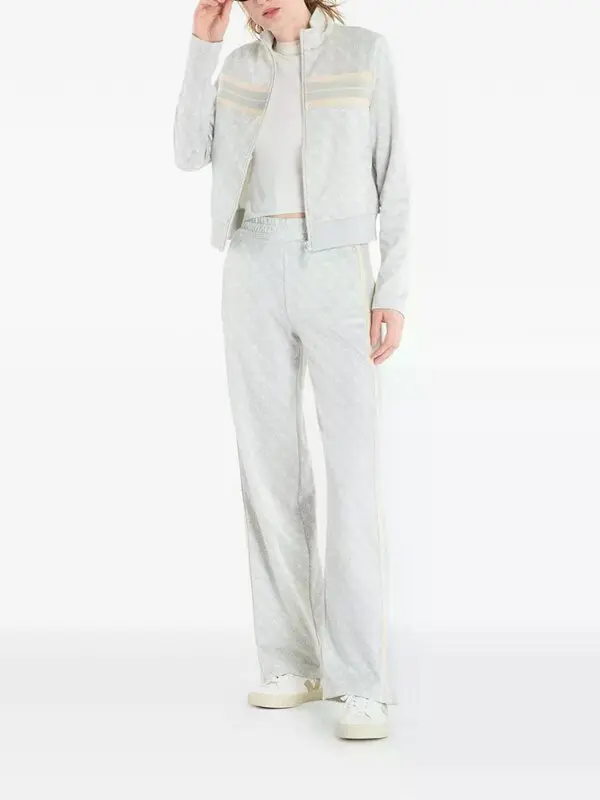 Guess Logo-print Zip-up Jacket - Grey