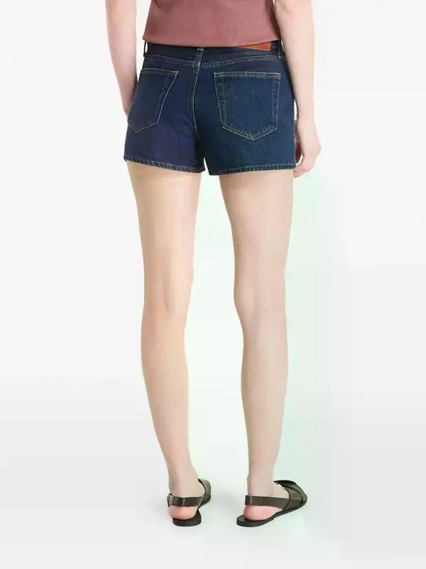 Calvin Klein Logo-patch Denim Shorts